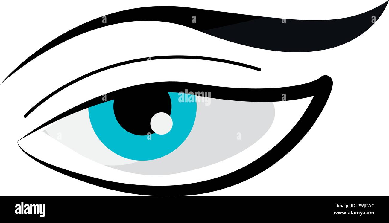 human eye on white background vector illustration Stock Vector Image ...
