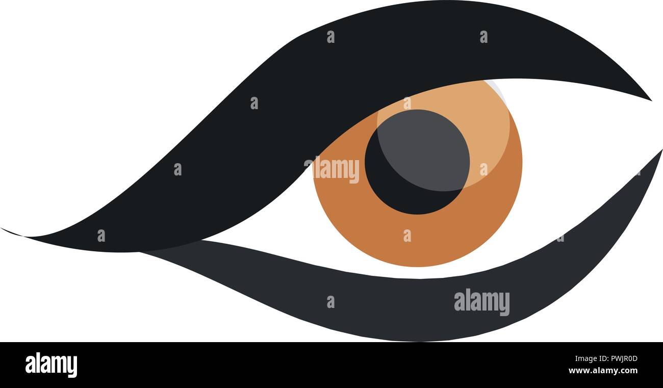 human eye isometric on white background vector illustration Stock ...