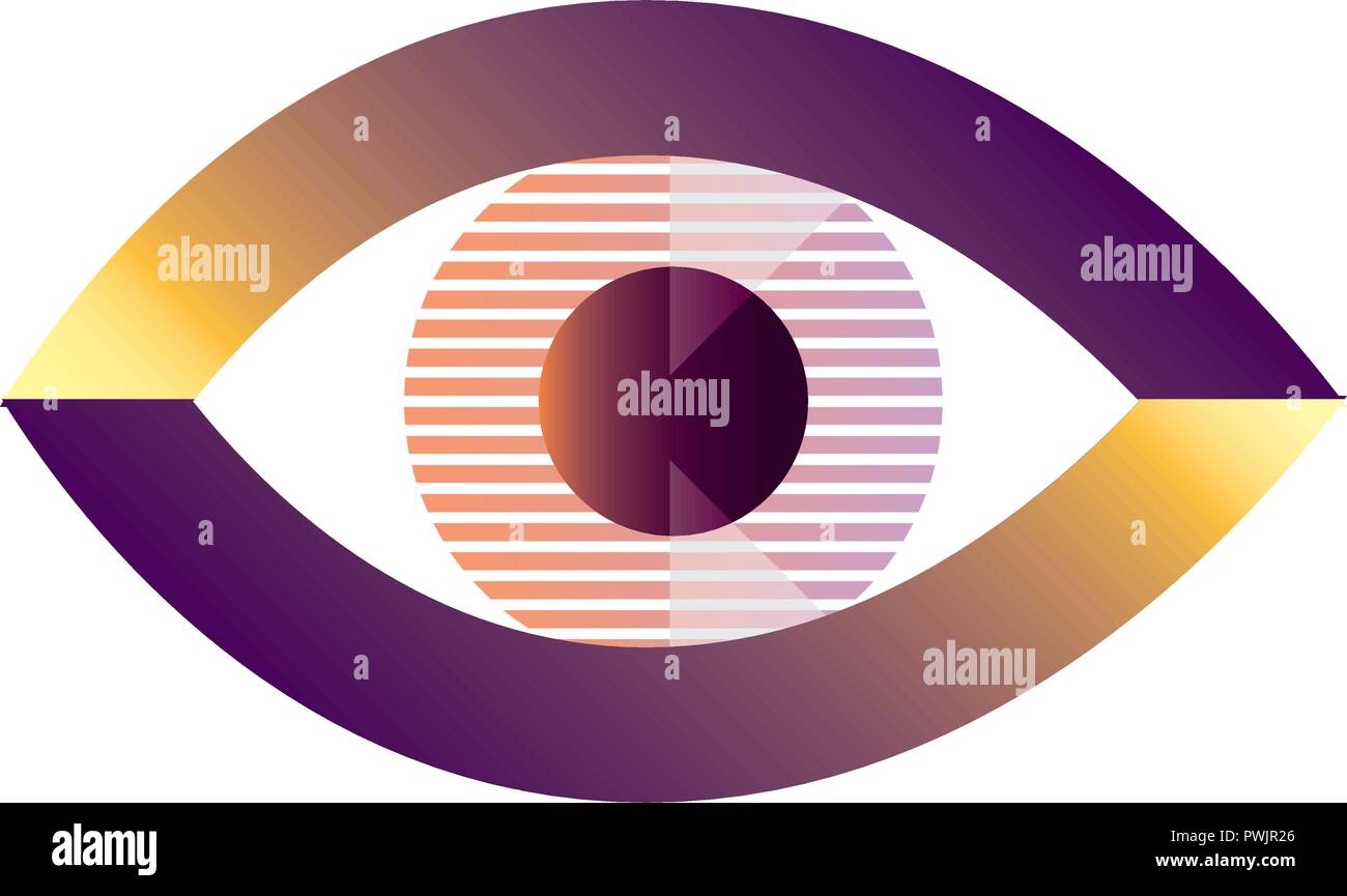 human eye isometric on white background vector illustration Stock ...