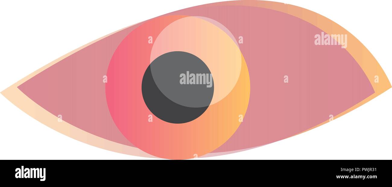 human eye isometric on white background vector illustration Stock ...