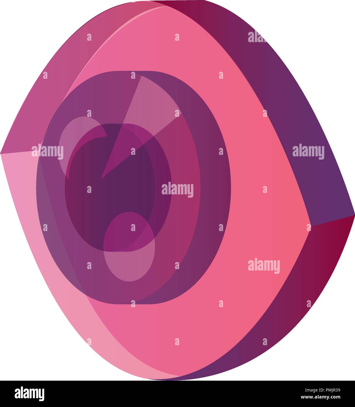 human eye isometric on white background vector illustration Stock ...