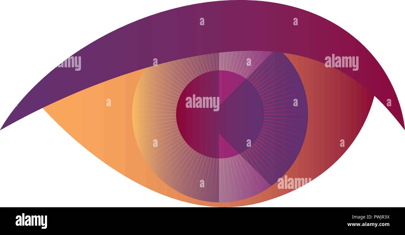 human eye isometric on white background vector illustration Stock ...