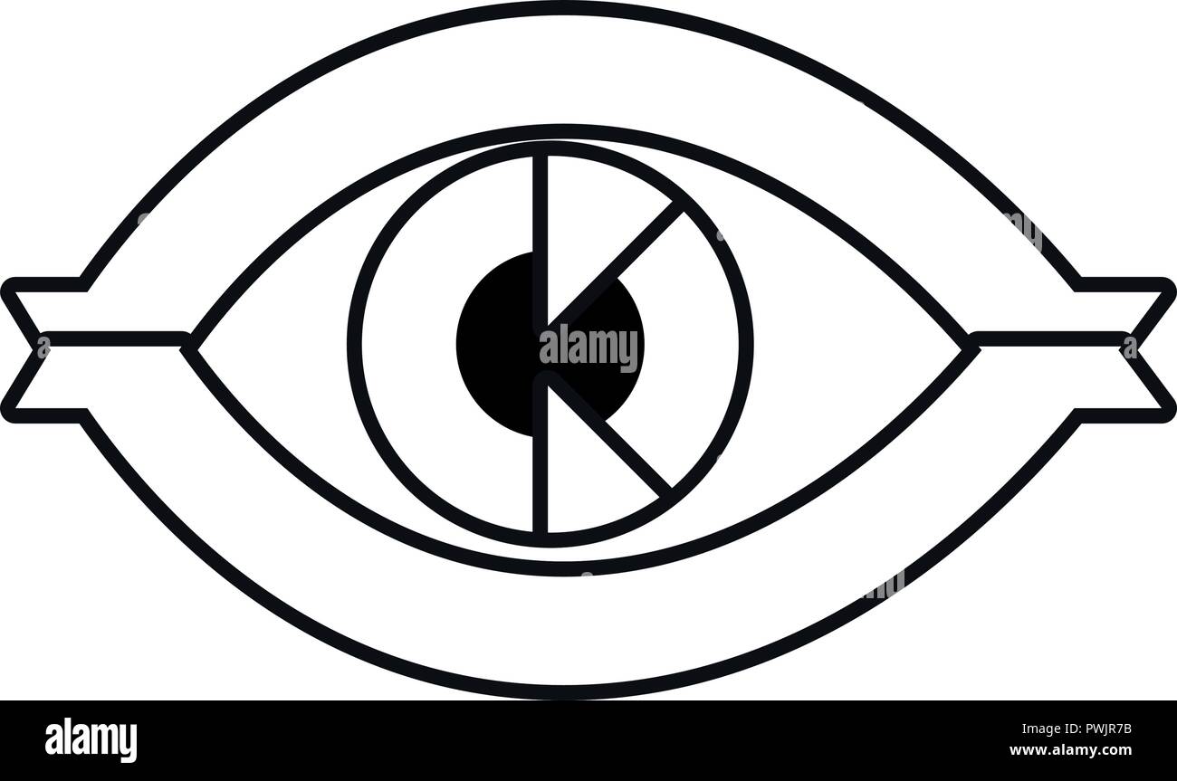 human eye isometric on white background vector illustration Stock ...