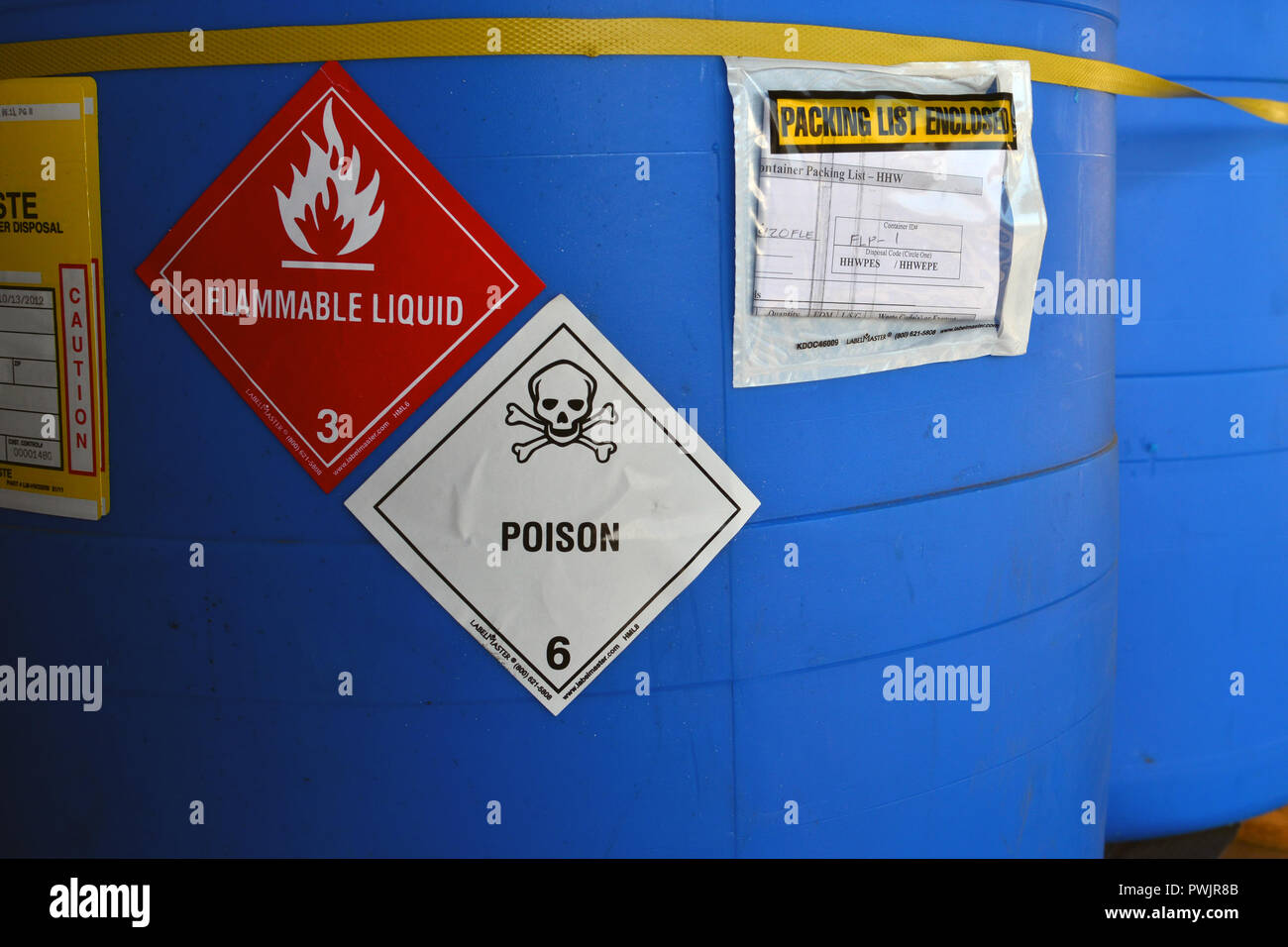 Extremely dangerous materials handling and clean up Stock Photo - Alamy