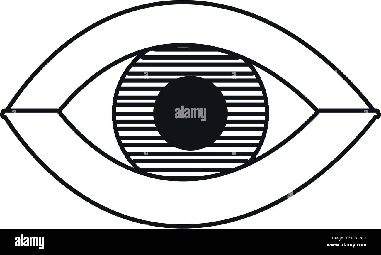 human eye isometric on white background vector illustration Stock ...