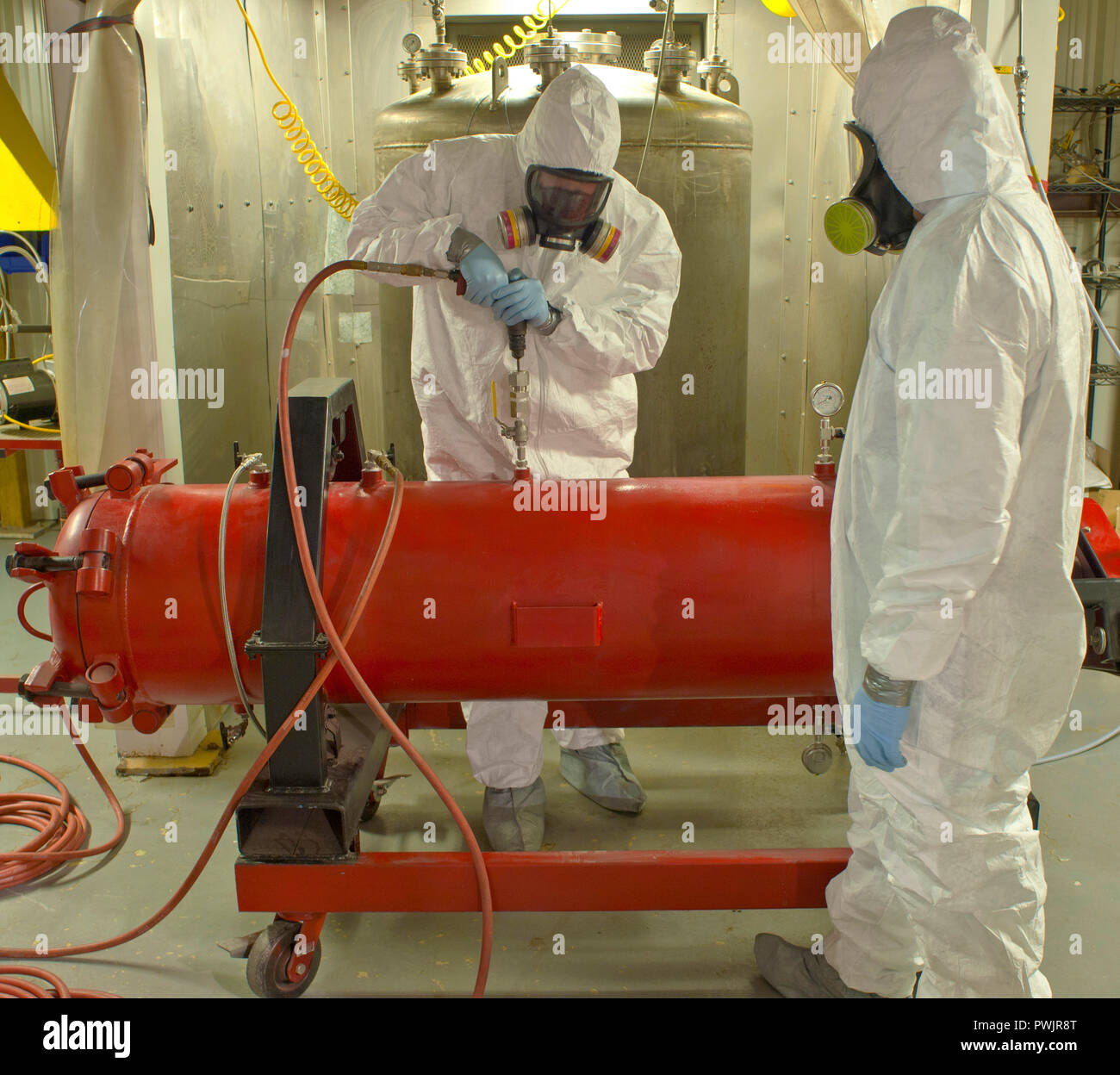 Dangerous materials handling hi-res stock photography and images - Alamy