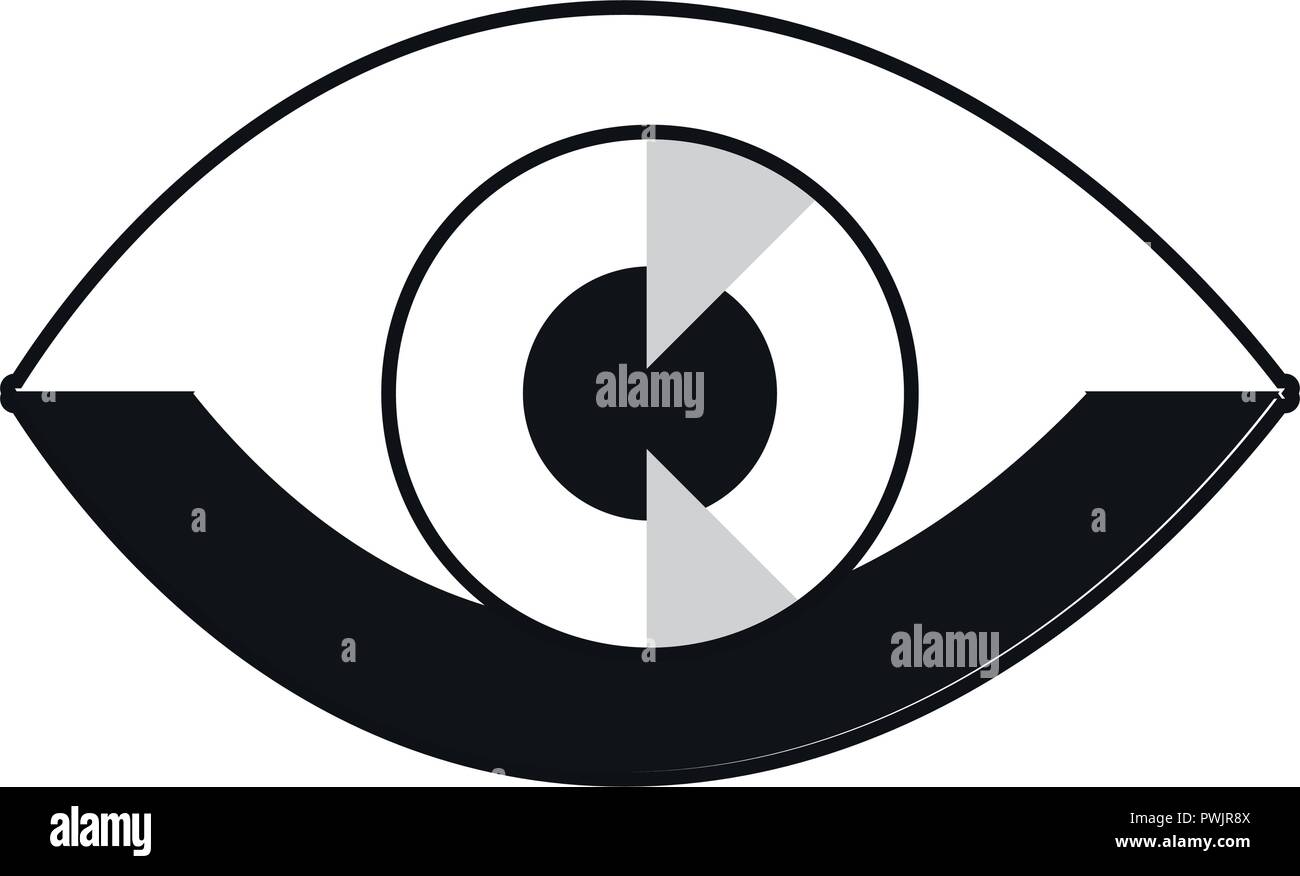 human eye isometric on white background vector illustration Stock ...