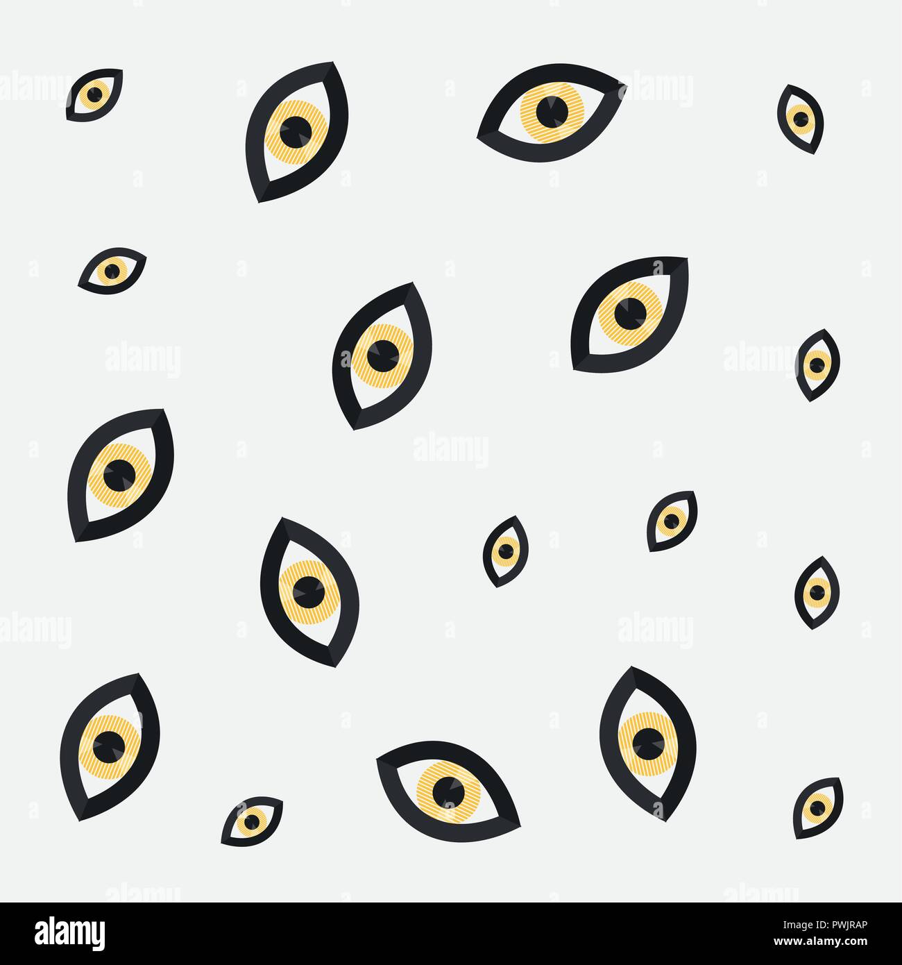 human eye optic vision pattern vector illustration Stock Vector Image ...