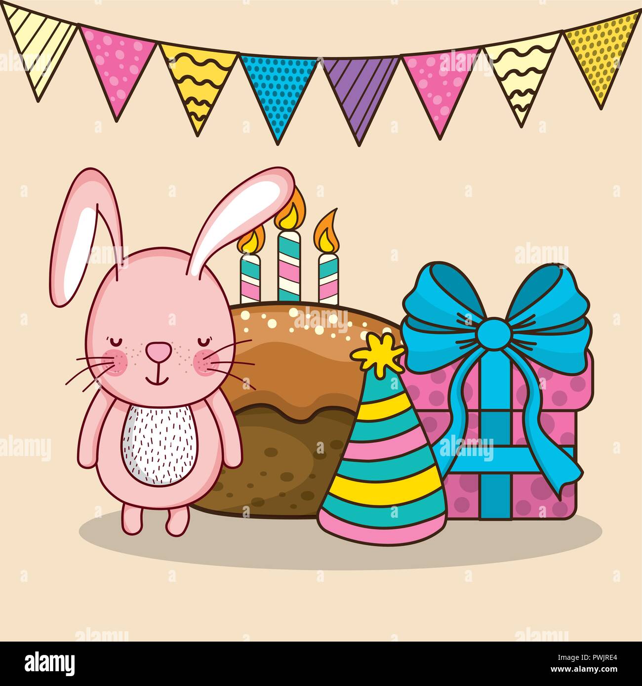 happy birthday card cartoons Stock Vector Image & Art - Alamy