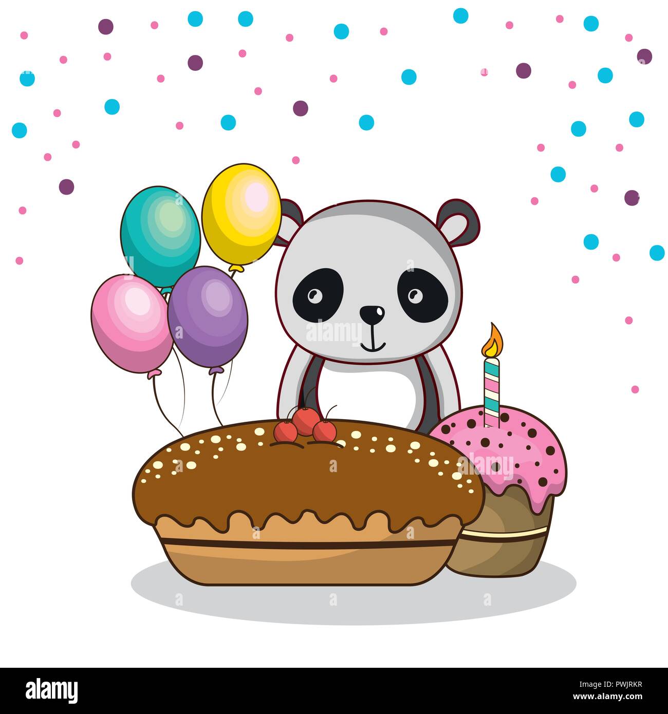 happy birthday card cartoons Stock Vector Image & Art - Alamy
