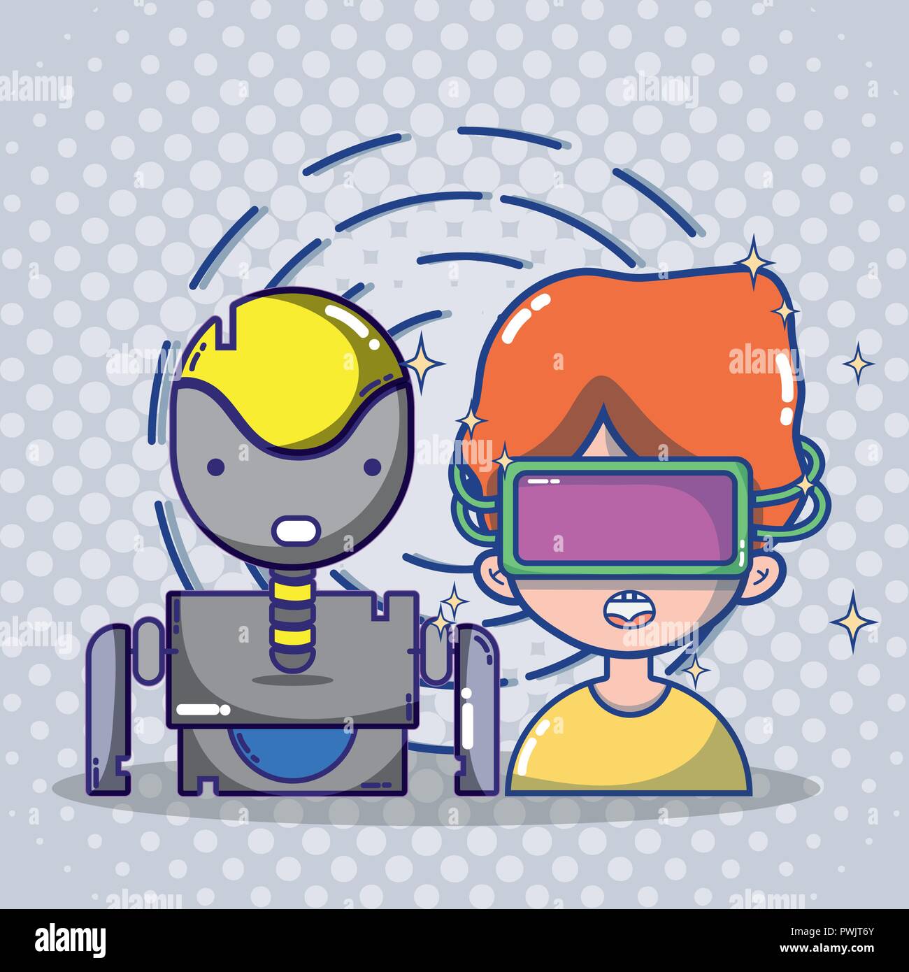 virtual reality headset cartoon Stock Vector Image & Art - Alamy