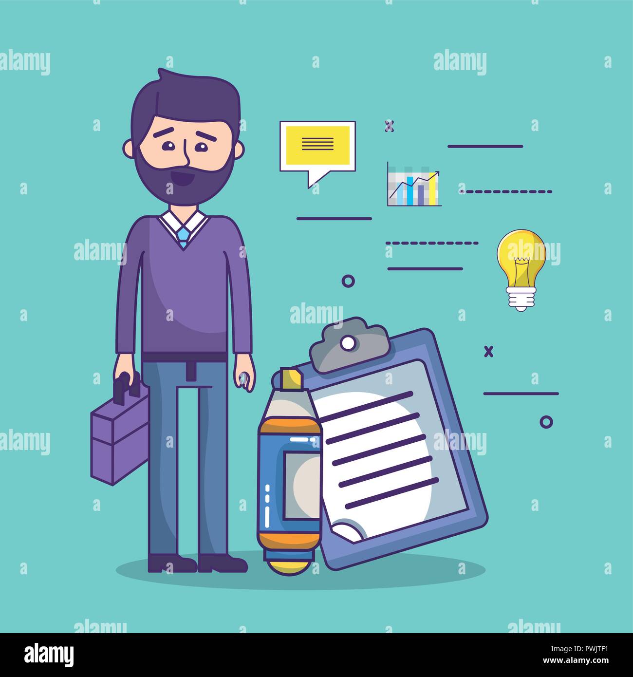 business office employee workspace cartoon Stock Vector Image & Art - Alamy
