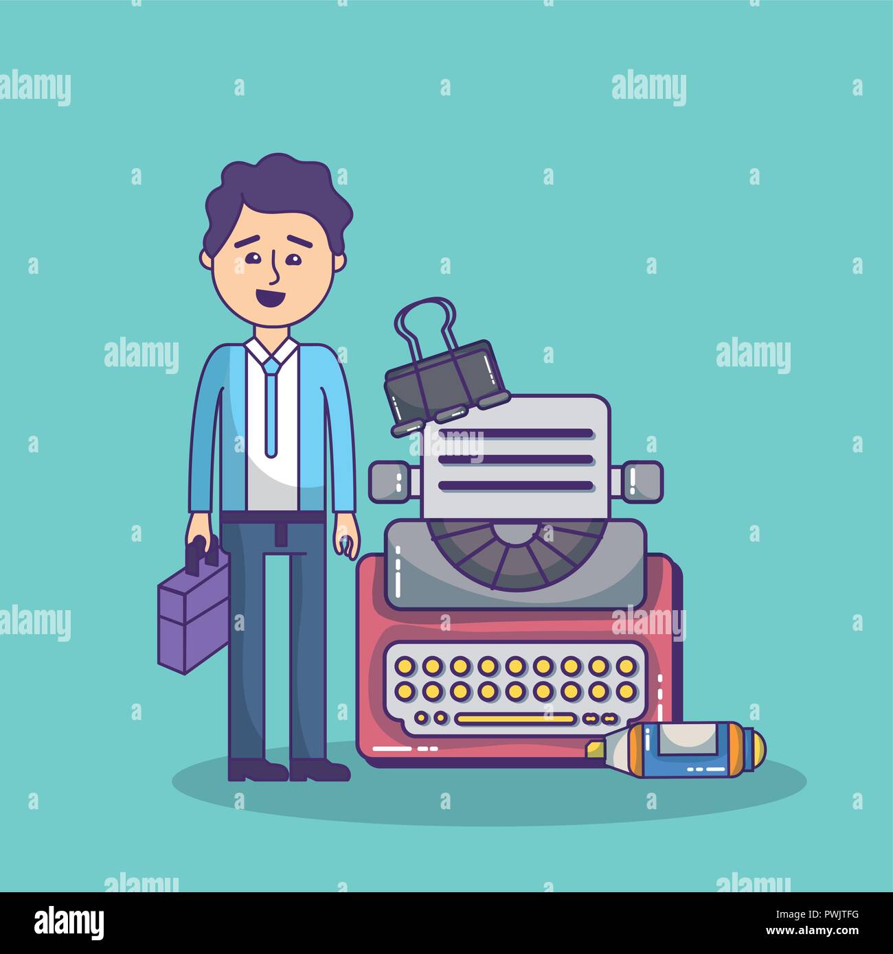 business office employee workspace cartoon Stock Vector Image & Art - Alamy