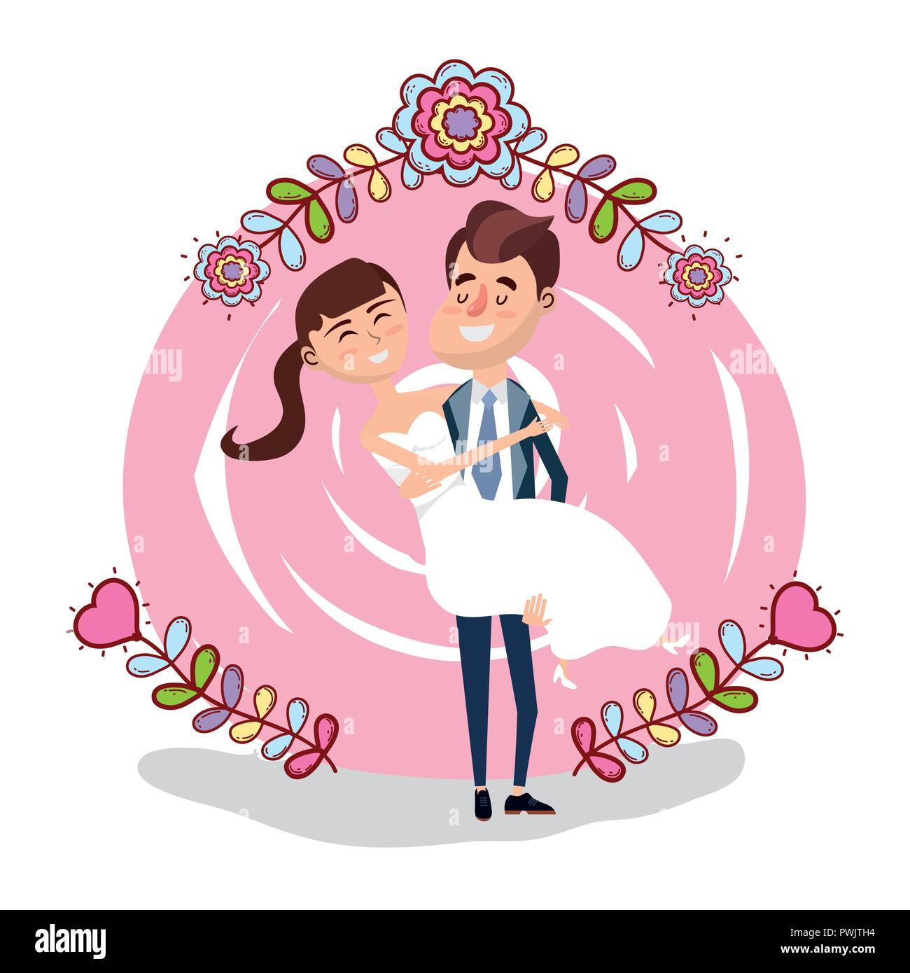 wedding card design cartoon Stock Vector Image & Art - Alamy