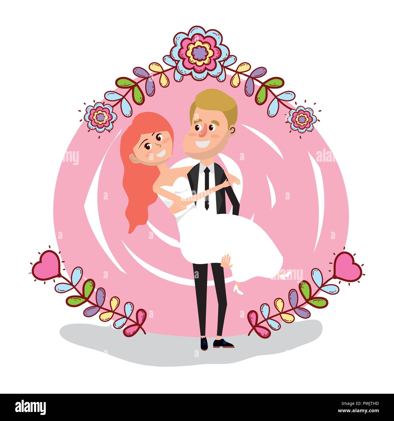 wedding card design cartoon Stock Vector Image & Art - Alamy