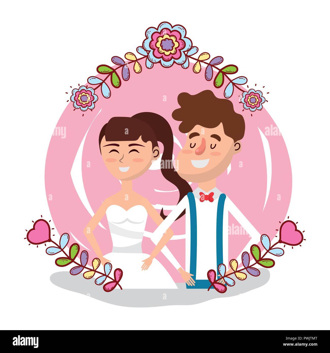 wedding card design cartoon Stock Vector Image & Art - Alamy