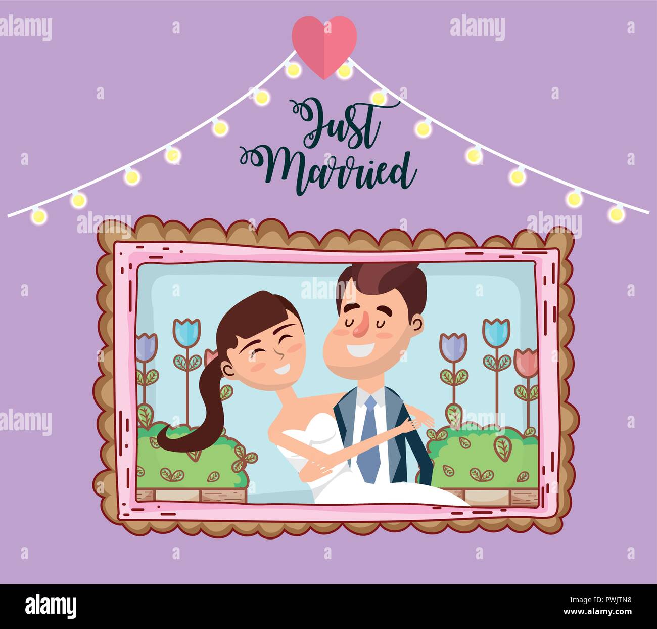 wedding card design cartoon Stock Vector Image & Art - Alamy