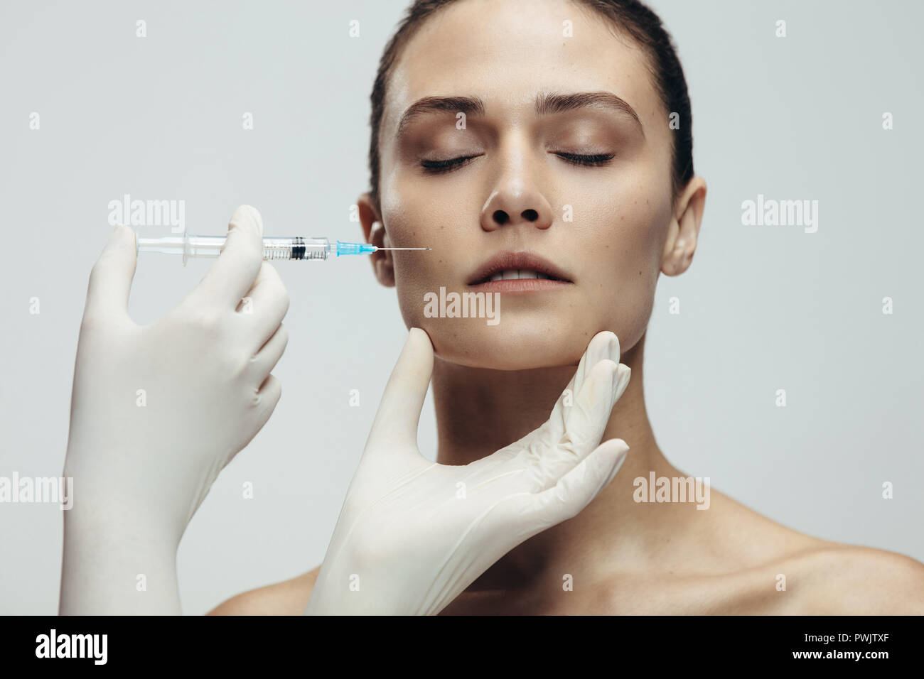 Close up of face of young doctor hi-res stock photography and images ...