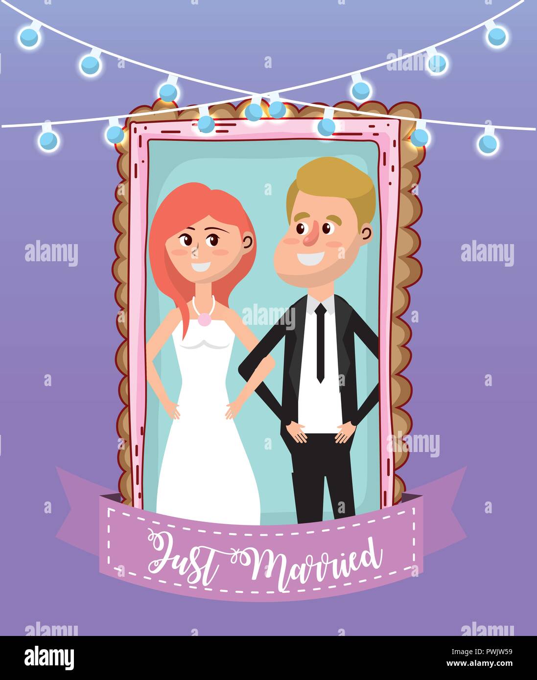 wedding card design cartoon Stock Vector Image & Art - Alamy