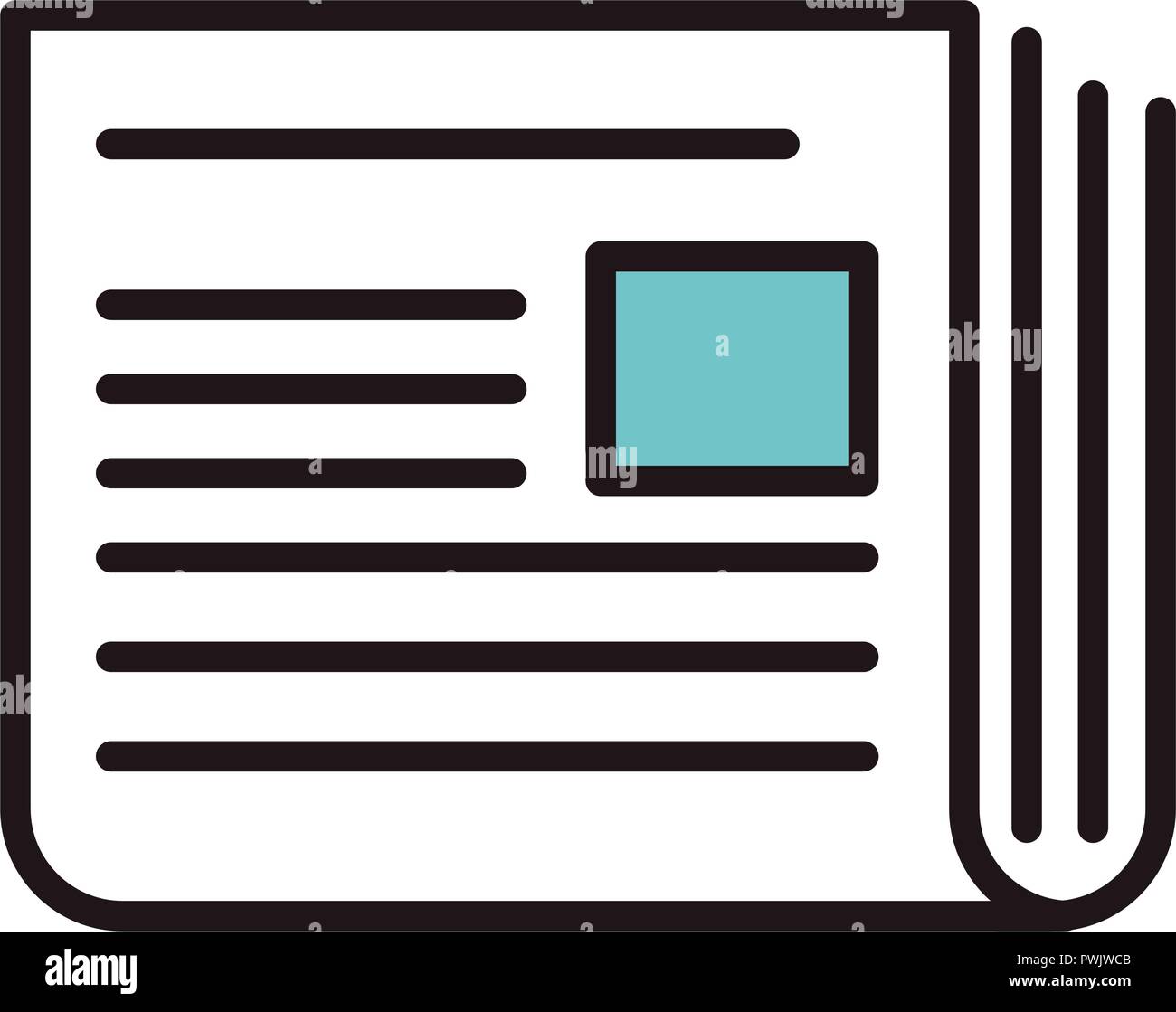 Newspaper symbol isolated vector illustration graphic design Stock ...