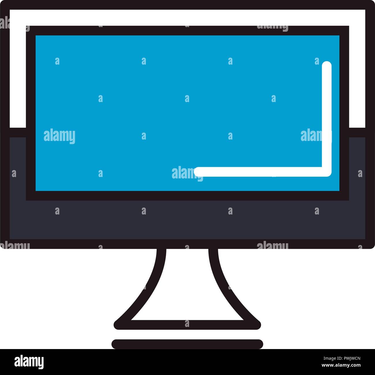 Comuter screen device vector illustration graphic design Stock Vector ...
