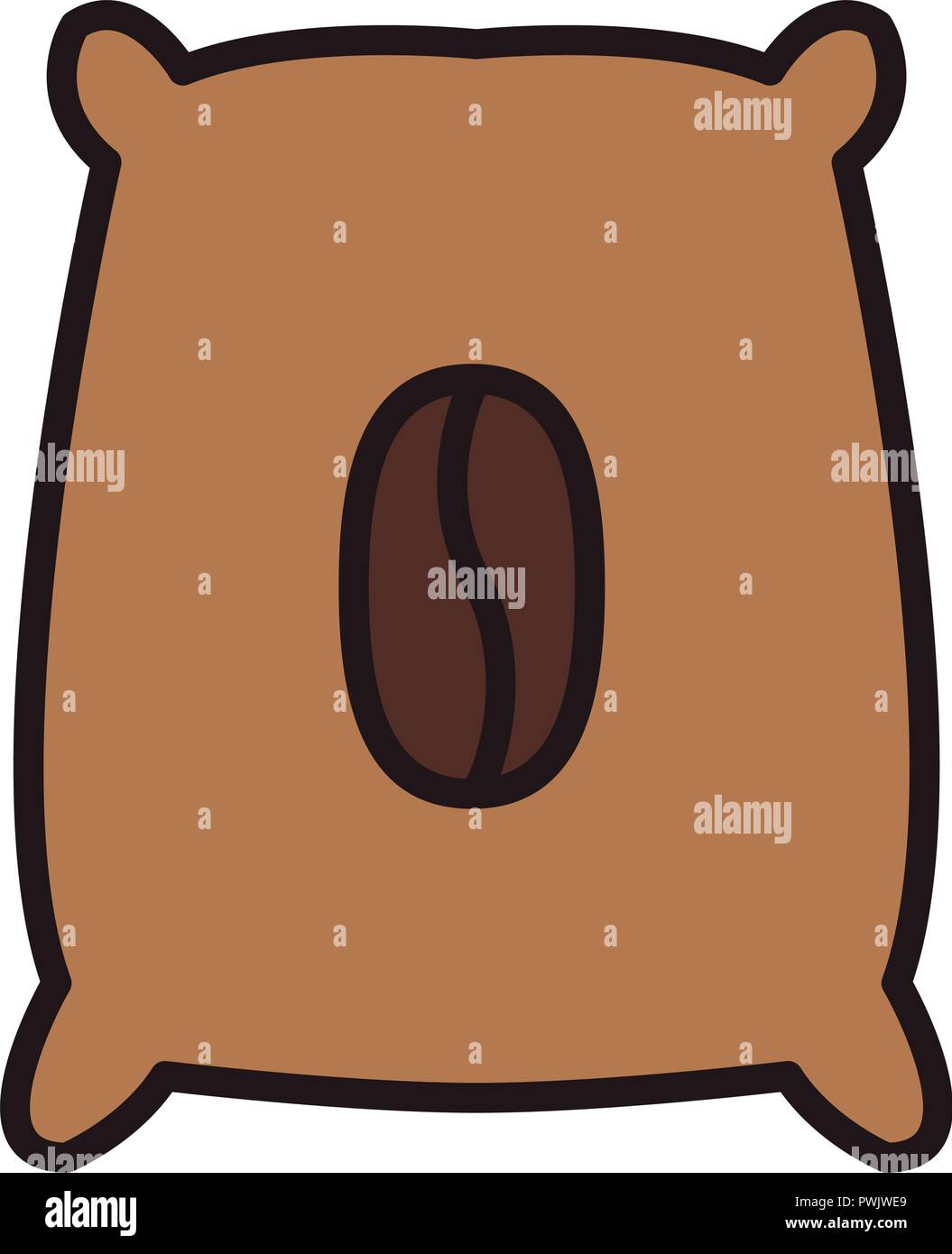 Coffee crops sack vector illustration graphic design Stock Vector Image ...