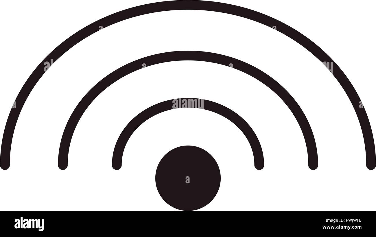 Wifi waves symbol vector illustration graphic design Stock Vector Image ...