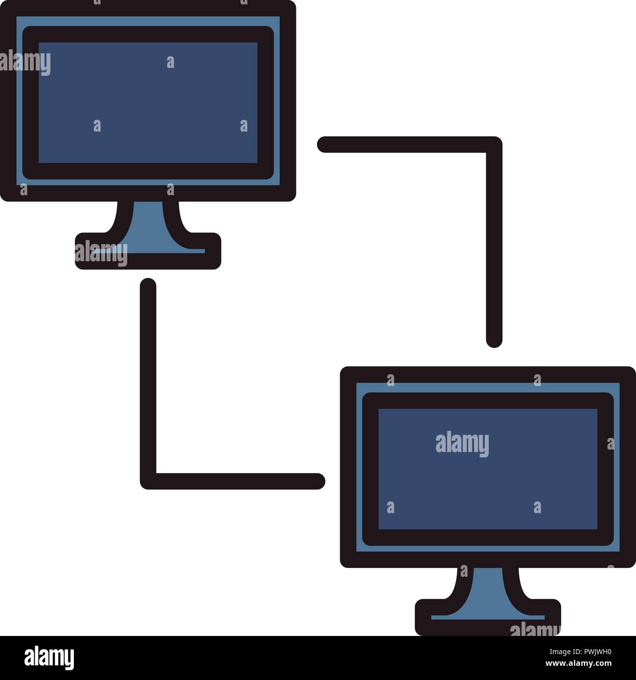 Computer network symbol vector illustration graphic design Stock Vector ...