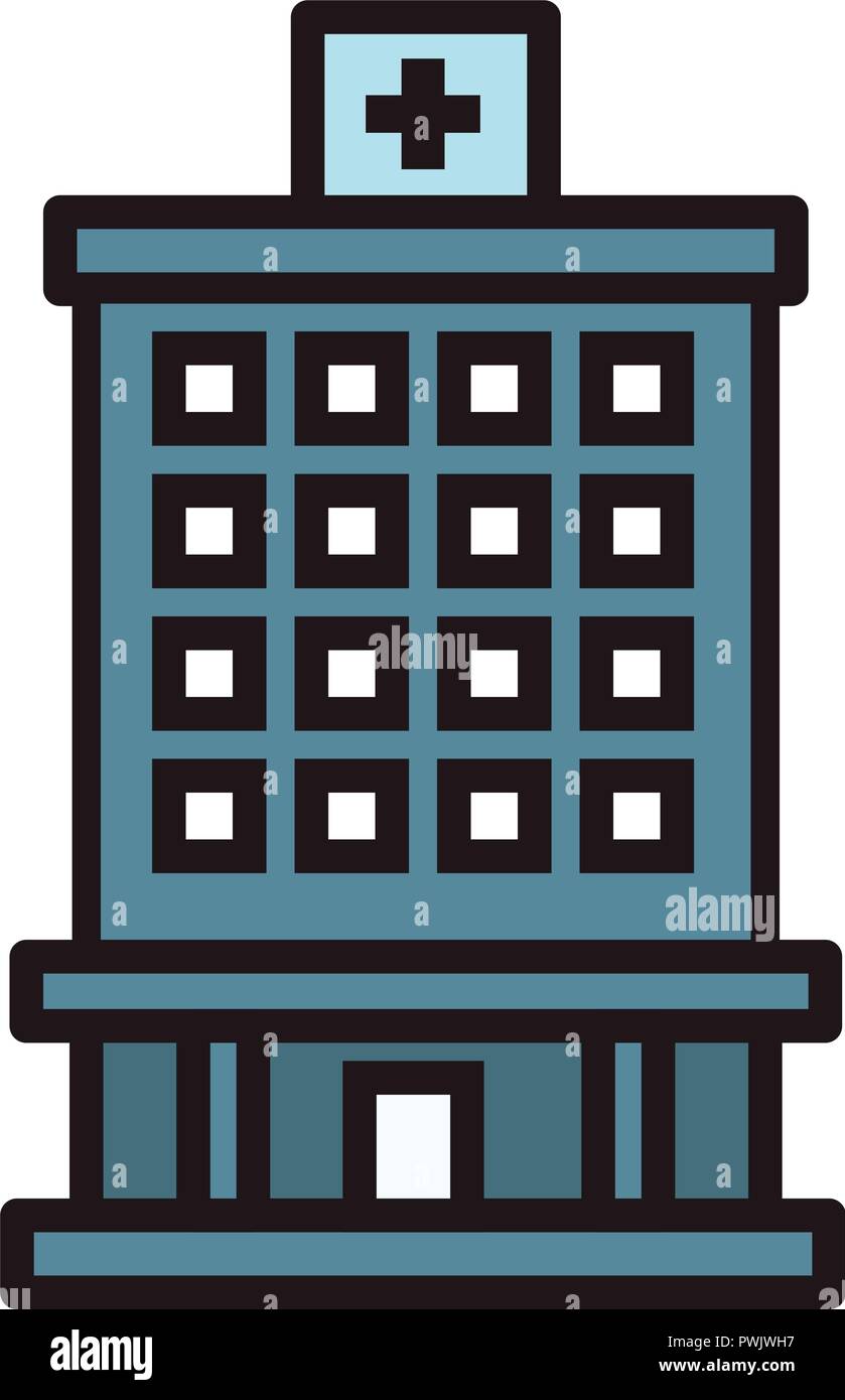 Hospital building symbol vector illustration graphic design Stock ...
