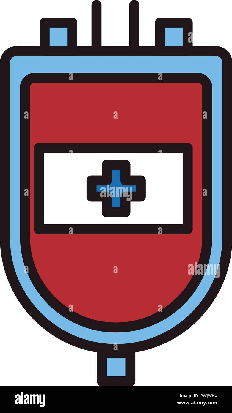 Blood bag symbol vector illustration graphic design Stock Vector Image ...