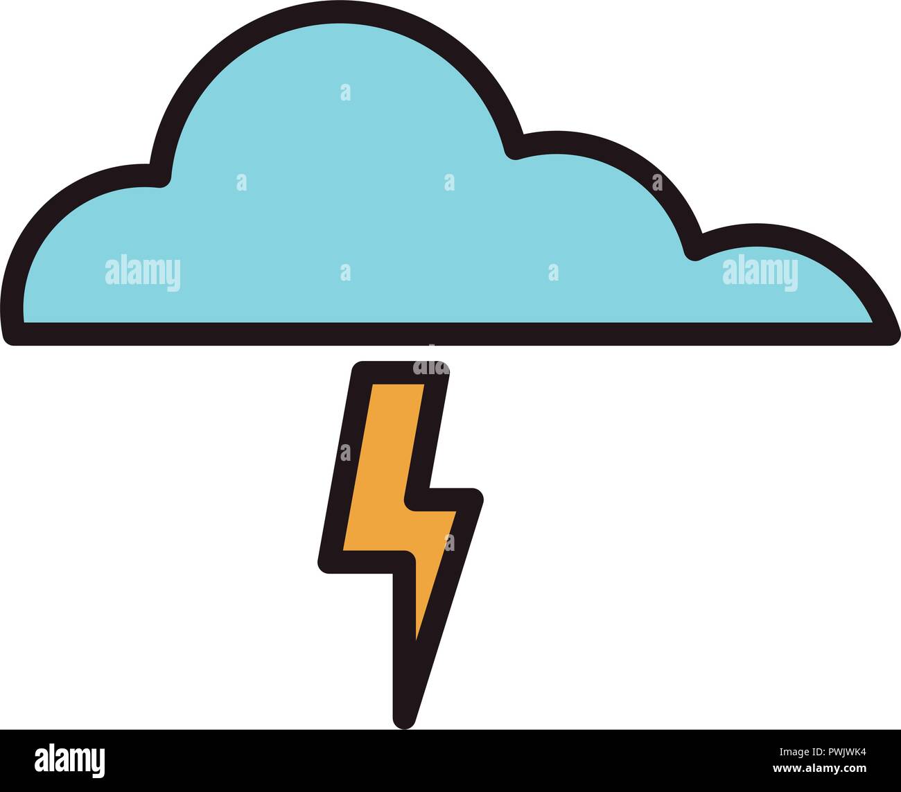 Storm weather symbol vector illustration graphic design Stock Vector ...