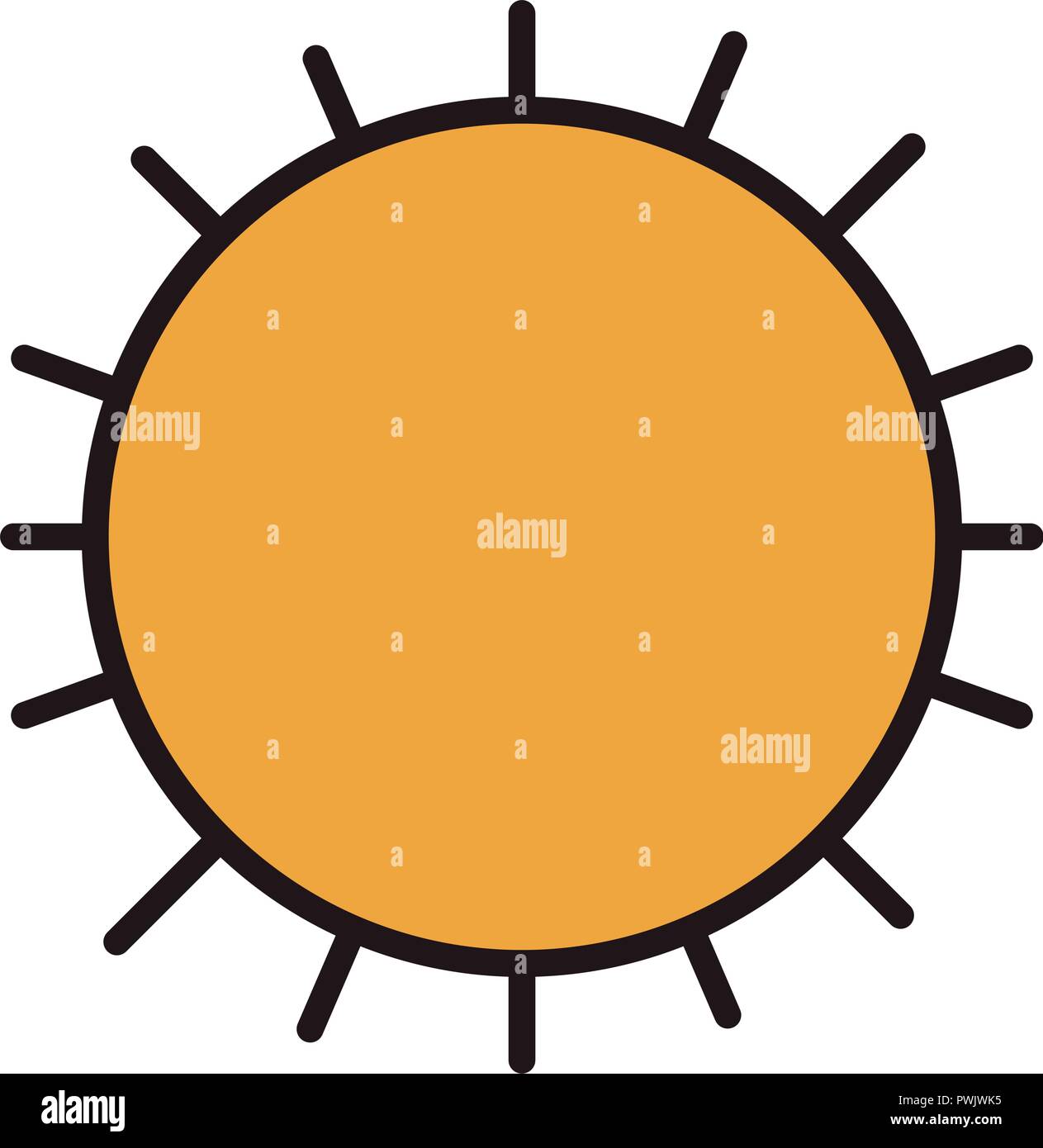 Sun symbol isolated vector illustration graphic design Stock Vector ...