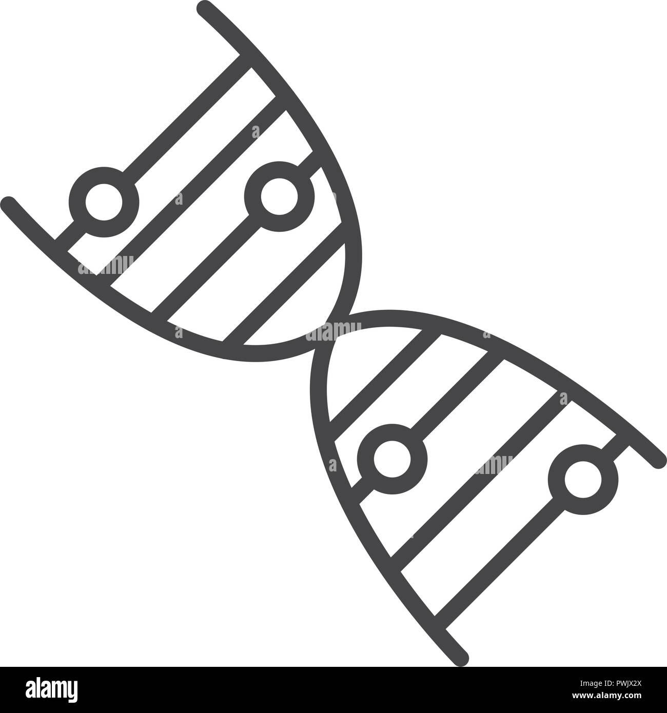 Human dna symbol in black and white Stock Vector Image & Art - Alamy