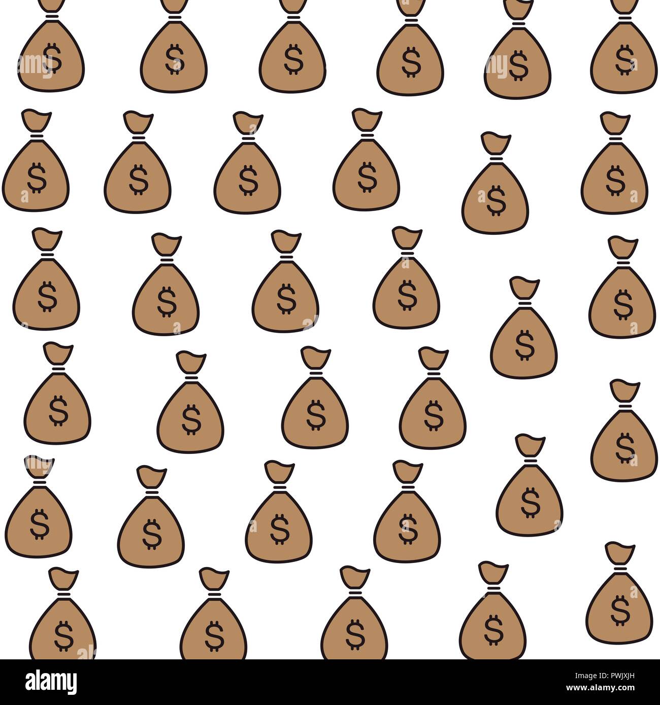 Money bags background pattern vector illustration graphic design Stock ...