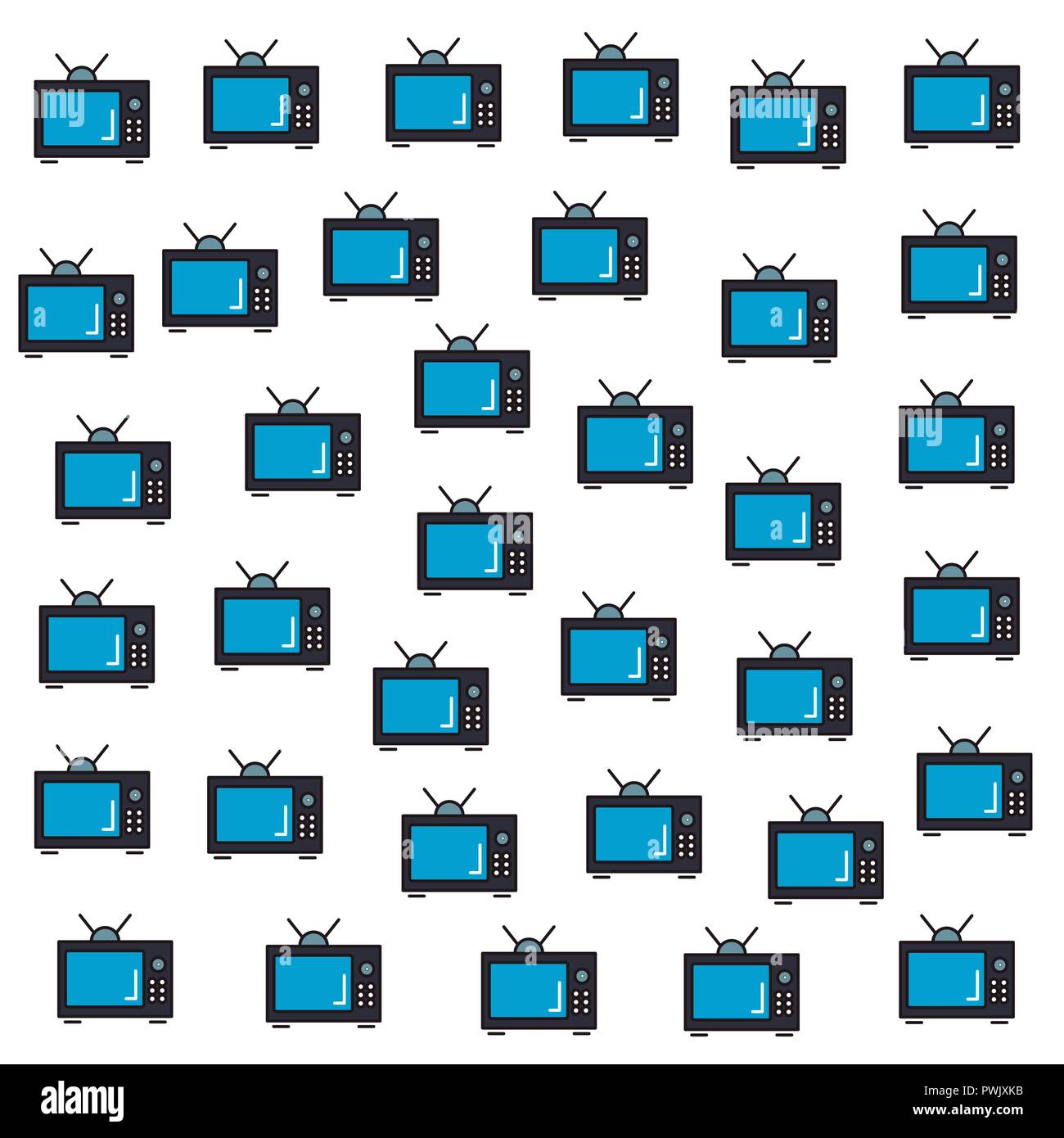 Old tv symbol background pattern vector illustration graphic design ...