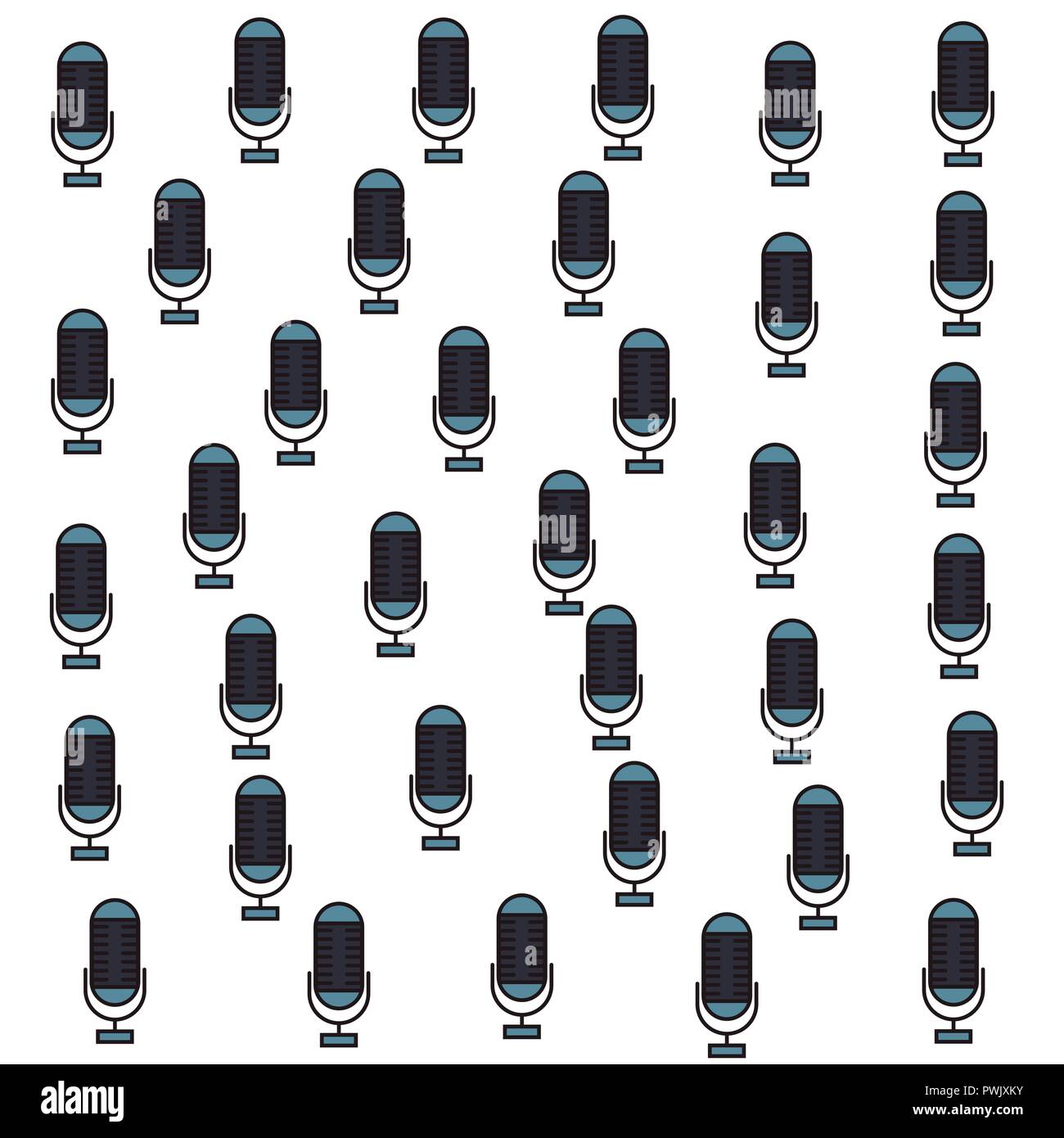 Microphone radio device background pattern vector illustration graphic ...