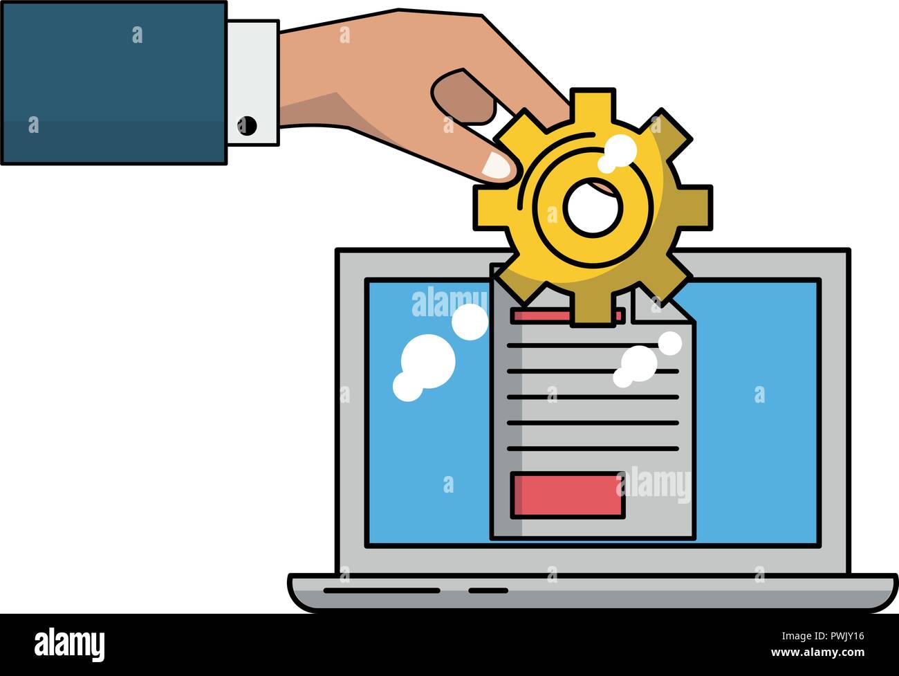 Business Technology And Investment Elements Vector Illustration Graphic Design Stock Vector