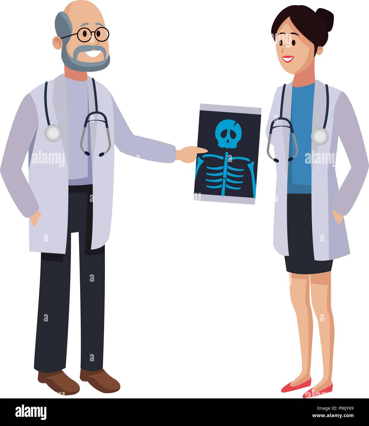 Doctors medical teamwork cartoons vector illustration graphic design ...