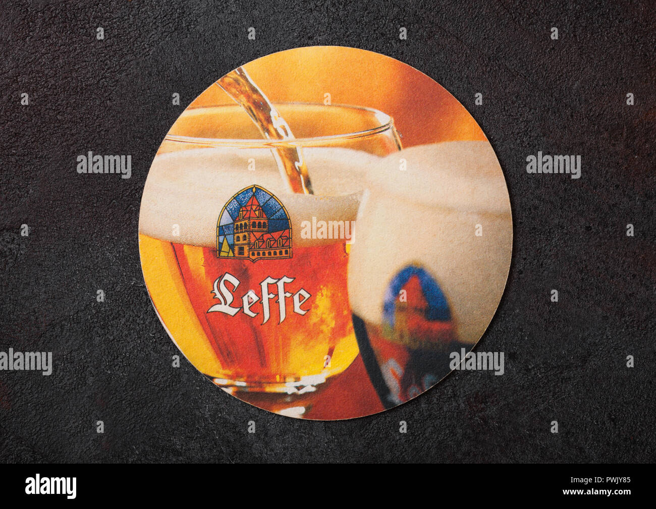 Leffe beermat hi-res stock photography and images - Alamy