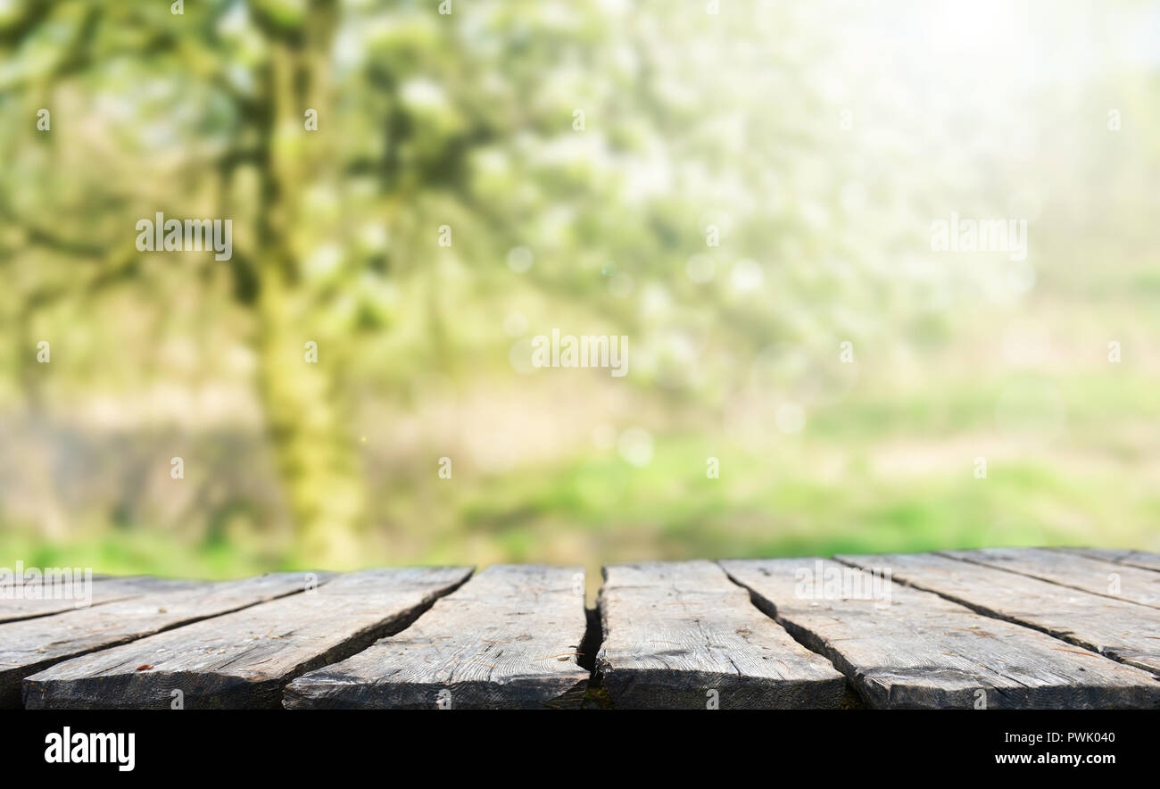 empty table for product display montages Stock Photo - Alamy