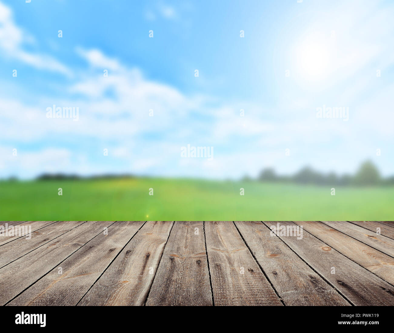 empty table for display montages Stock Photo - Alamy
