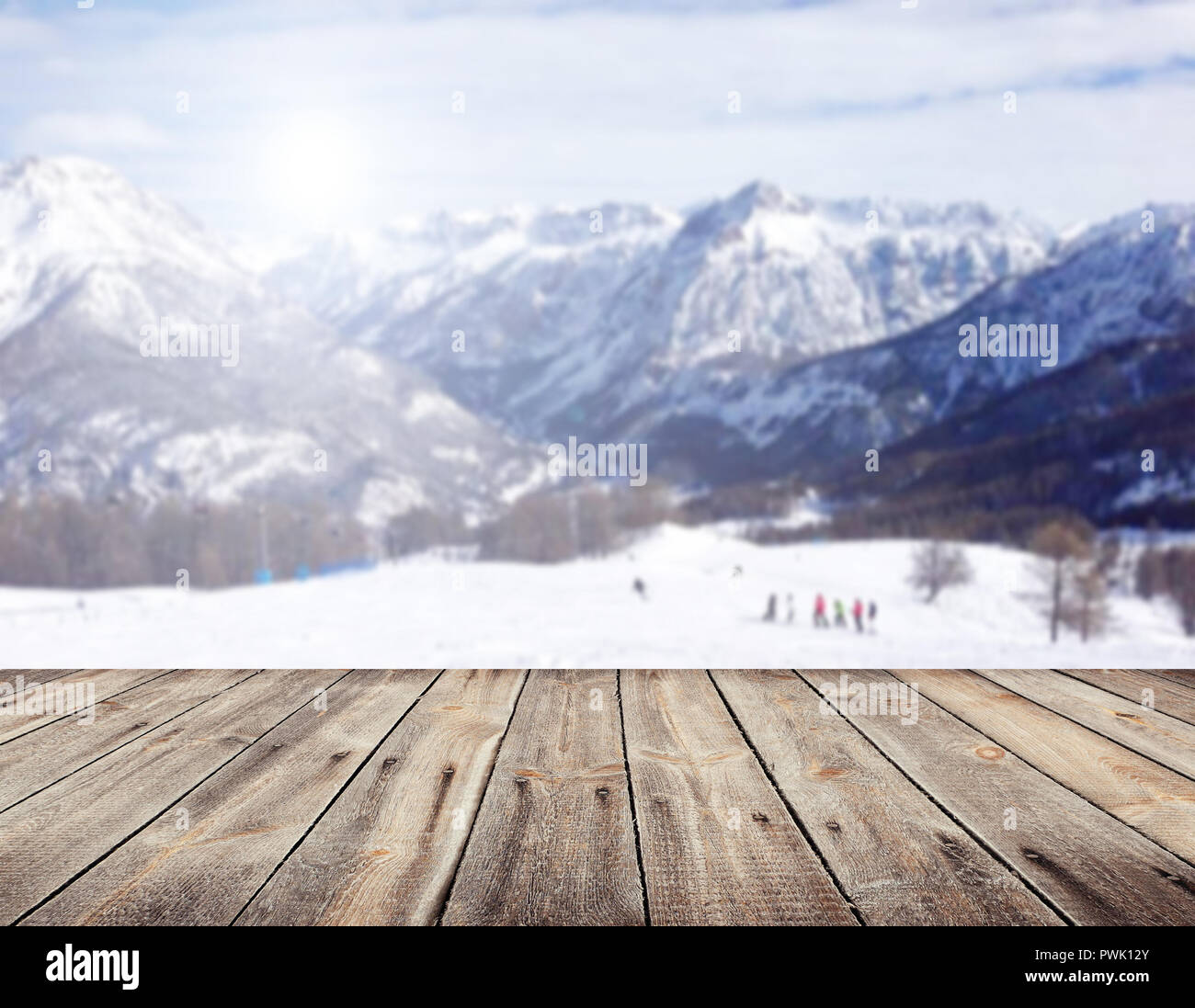 empty table for display montages Stock Photo - Alamy
