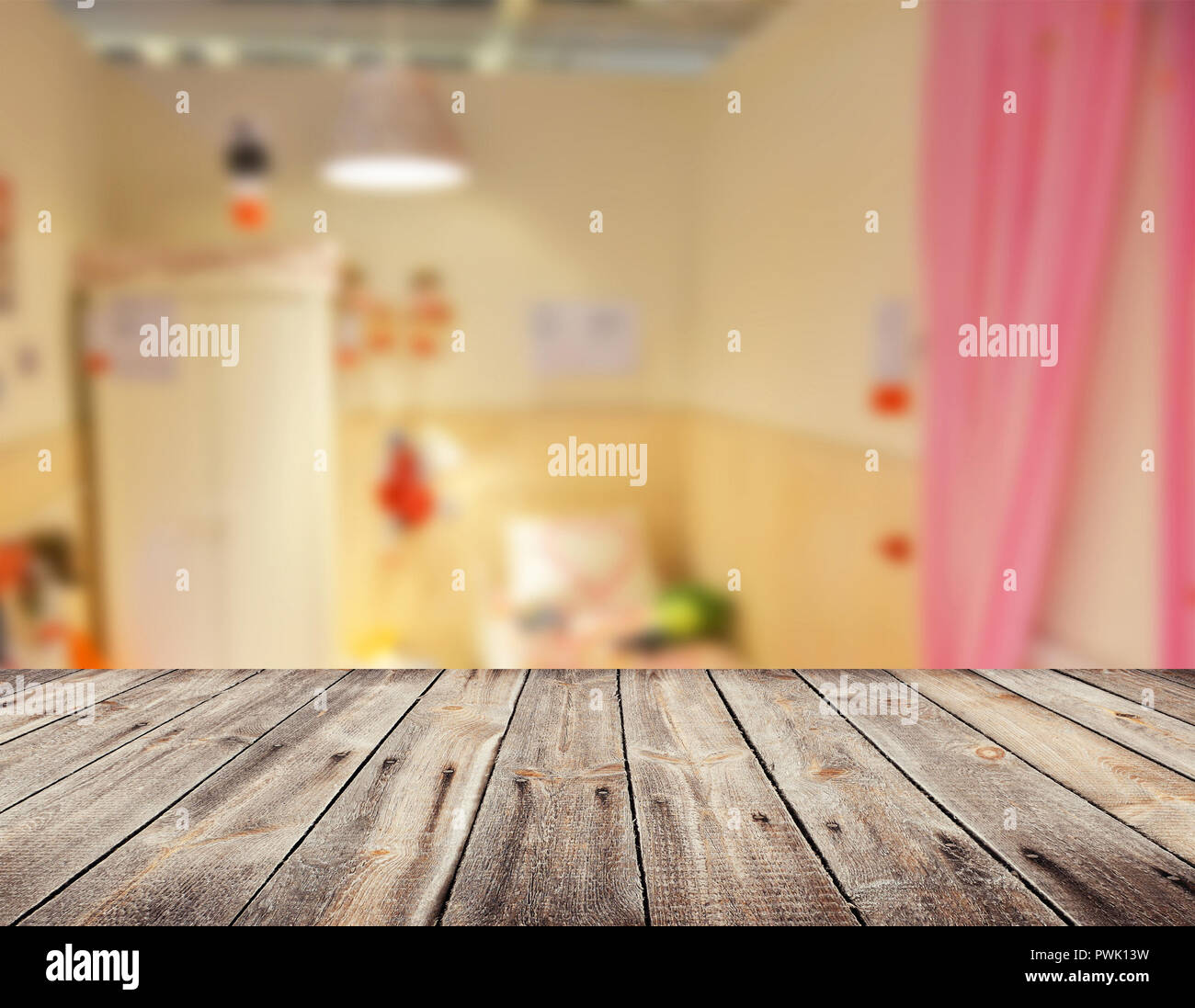 empty table for display montages Stock Photo - Alamy
