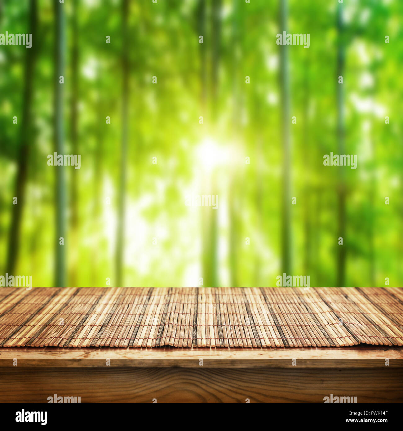 empty table for display montages Stock Photo - Alamy