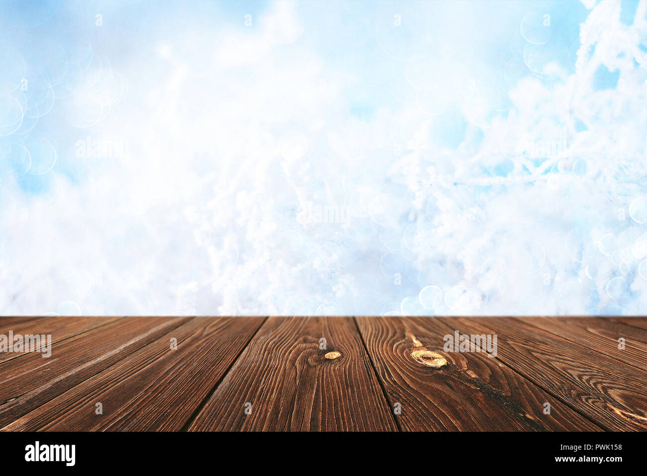 empty table for display montages Stock Photo - Alamy