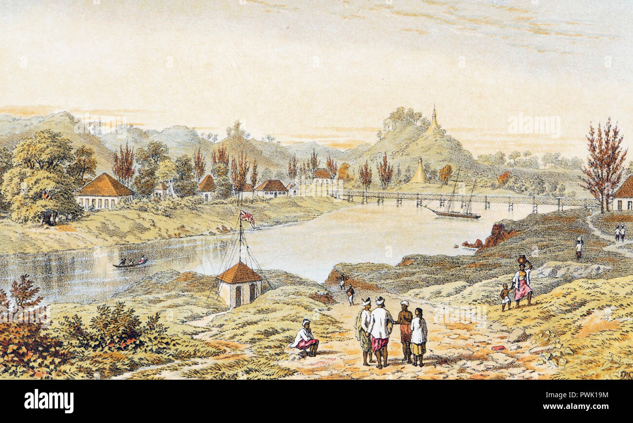 Sandoway, Arakan, Burma, circa 1880 Stock Photo - Alamy