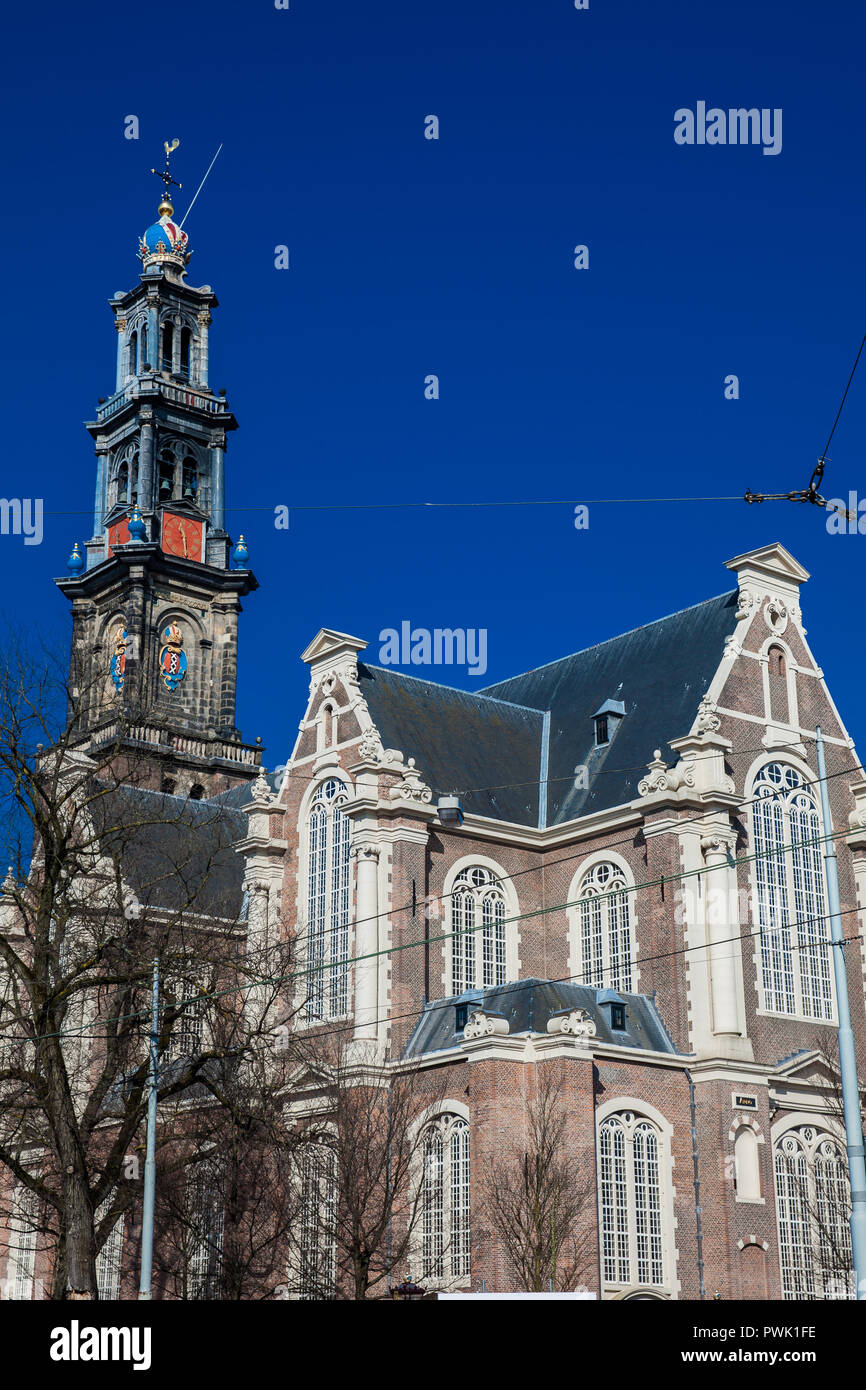 Dutch protestant Western Church located at the Old Central district in ...