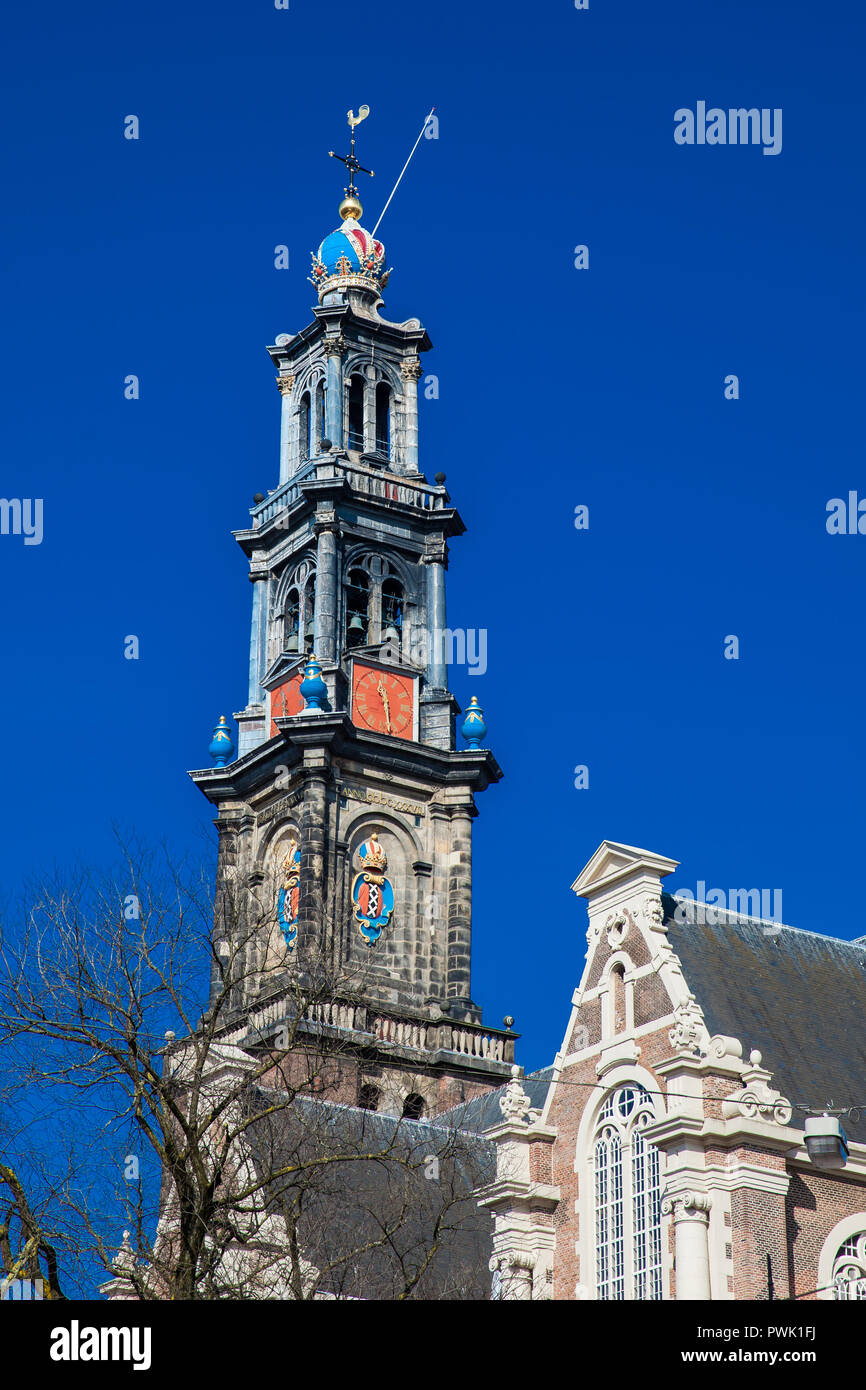 Dutch protestant Western Church located at the Old Central district in ...