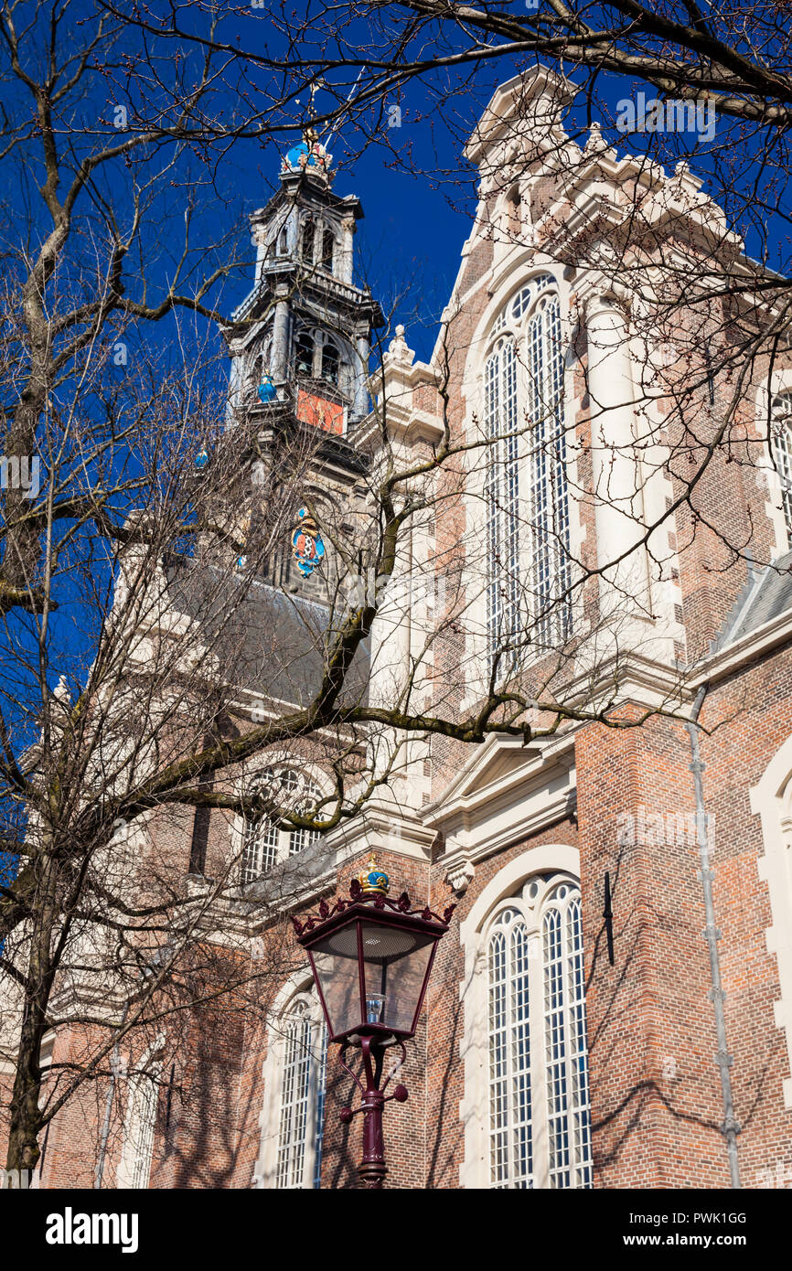 Dutch protestant Western Church located at the Old Central district in ...