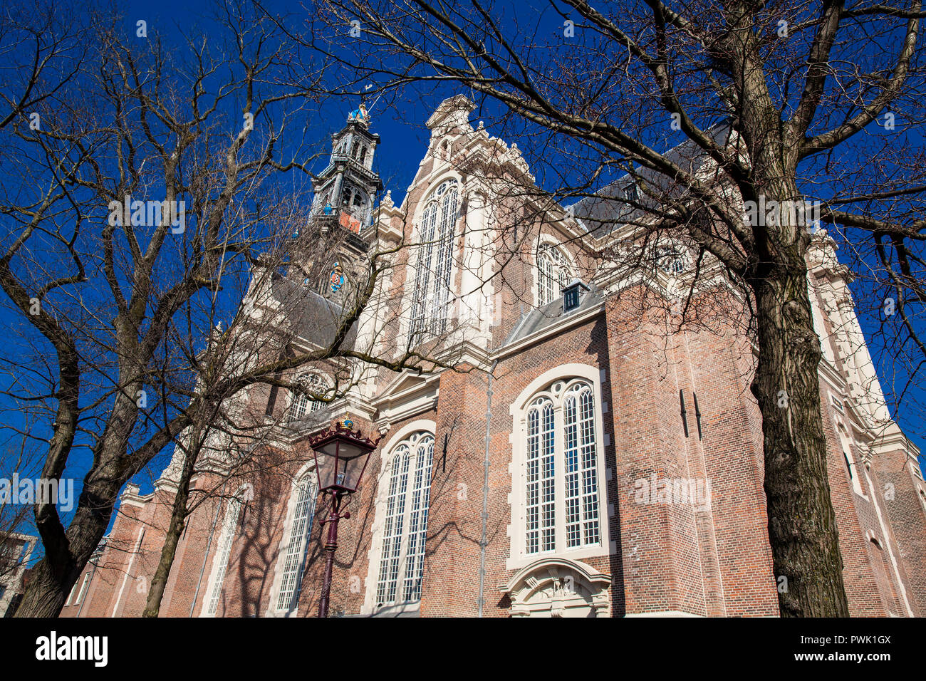 Dutch protestant Western Church located at the Old Central district in ...